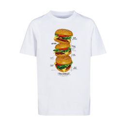 Mister Tee Shirt 'Triple Burger' Jungen Gr&ouml;&szlig;e 134/140 mischfarben / wei&szlig;