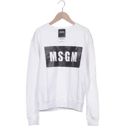 MSGM Damen Sweatshirt, weiß, Gr. 38