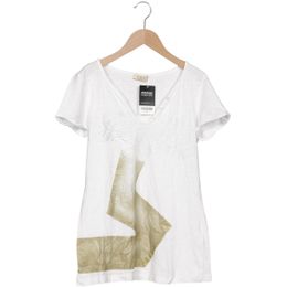 Oui Damen T-Shirt, weiß, Gr. 38