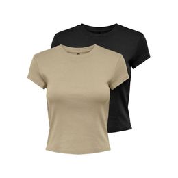 Only Shirt female Beige, Black size S
