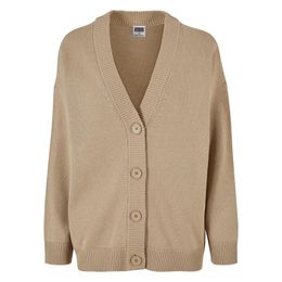 Urban Classics Knit Cardigan female Beige size 4XL
