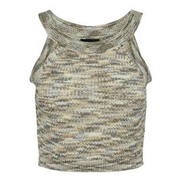 Pieces Stricktop 'KERA' Damen Gr&ouml;&szlig;e XS hellbeige / khaki / oliv