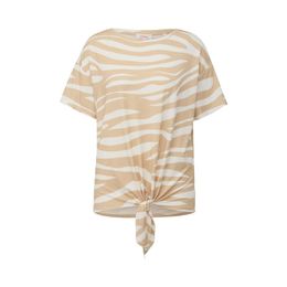 s.Oliver Shirt Damen Gr&ouml;&szlig;e XXS beige / wei&szlig;