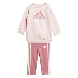 adidas Sportswear Jogginganzug 'Essentials' Jungen Gr&ouml;&szlig;e 86 pink / rosa / wei&szlig;