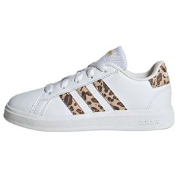 adidas Sportswear Sportschuh 'Grand Court 2.0' Jungen Gr&ouml;&szlig;e 32 beige / camel / dunkelbraun / wei&szlig;