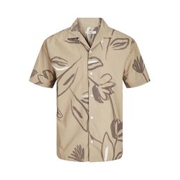 Jack & Jones Jack & Jones Button Up Shirt 'Palma Resort' male Beige size XS