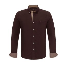 By Diess Collection Hemd Herren Gr&ouml;&szlig;e XL braun / rot / wei&szlig;