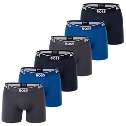 BOSS Boxershorts Herren Gr&ouml;&szlig;e XXXL blau / grau