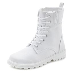 Lascana Lace-Up Ankle Boots female White size 44