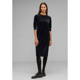 Jerseykleid Street One Gr. 36, EURO-Größen, schwarz (black) Damen Kleider Freizeitkleider in Unifarbe