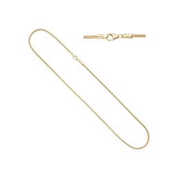 Jobo Damen Goldkette, Gelbgold 585, L: 42, gelb, Gelbgold 585, Halsketten, Schlangenkette 585 Gold 42 cm 2,4 mm