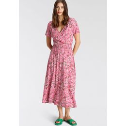 Jerseykleid Tamaris Gr. 38, N-Gr, pink Damen Kleider Freizeitkleider in Midilänge