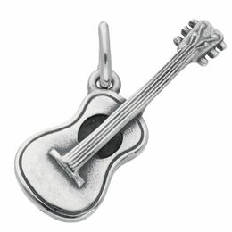 Adelia´s Ketten-Anhänger ADELIA´S "925 Silber Anhänger Gitarre" Schmuckanhänger Gr. Silber 925 (Sterlingsilber), silberfarben (silber) Damen 925 Sterling Silber Silberschmuck für