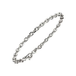 Jobo Damen Silberarmband, 21cm, Silber 925 (Sterlingsilber), silber, Silber 925 (Sterlingsilber), Armb&auml;nder, Ankerarmband 925 Silber diamantiert 21 cm