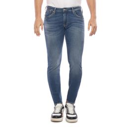 Slim-fit-Jeans Le Temps Des Cerises Gr. 32, US-Größen, blau, Herren, 80% Baumwolle, 16% Polyester, 4% Elasthan, Jeans, mit dezenter Waschung