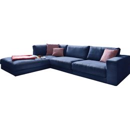 Ecksofa 3C CANDY, B:325cm H:86cm T:222cm, blau, Korpus/Basismaterial: 100% Polyester. Sitzfläche: 100% Polyester, Wohnzimmer, Sofas, "Enisa II