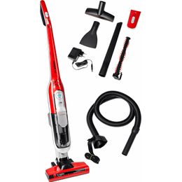 Bosch Akku-Stielstaubsauger "Athlet ProAnimal BCH6ZOOO, 25.2 V, ideal für Tierhaare, freistehend" Akkusauger Zubehör-Set, alle Bodenarten, Turbo-Stufe, bis 60 min Laufzeit, rot rot (tornadorot) Akkusauger