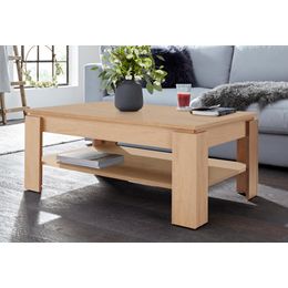 Couchtisch Home Affaire "FCT" Tische Gr. B/H/T: 110 cm x 45 cm x 70 cm, braun (eiche) Couchtische eckig Breite 110 cm