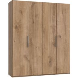 Kleiderschrank wimex "Level by fresh to go" Schränke Gr. B/H/T: 200 cm x 236 cm x 58 cm, 4 St., braun (plankeneichefarben) Kleiderschränke ohne Schubladen