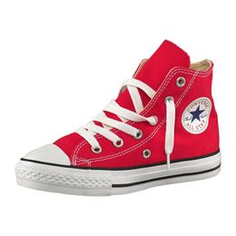 Converse Kinder Sneaker "Kinder Chuck Taylor Hi", Gr. 34, rot, Textil, Schuhe, f&uuml;r Kinder