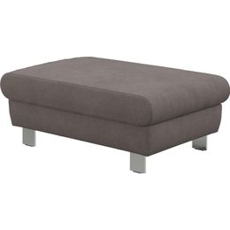 Hocker COTTA "Komaris" Gr. B/H/T: 100 cm x 45 cm x 65 cm, Flachgewebe, grau (grey) Modern, Bodenfreiheit 12,5 cm