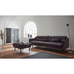 2,5-Sitzer Andas, B:229cm H:81cm T:92cm, braun, Struktur weich (100% Polyester);Luxus-Microfaser Lederoptik (100% Polyester);100% NaturLEDER, Sofas,