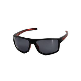 F 2 Sonnenbrille F2 rot (schwarz, rot) Damen Brillen Accessoires Eckige unisex Sportbrille, polarisierende Gläser, Vollrand