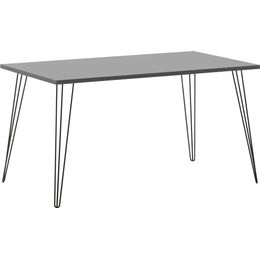 Ablagetisch Schildmeyer "Fynn" Tische Gr. B/H/T: 120,0 cm x 74,0 cm x 80,0 cm, grau (platingrau, schwarz, platingrau) Beistelltische Tischbeine aus Metall