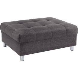 Hocker MR. COUCH "Tobi" Gr. B/H/T: 105 cm x 40 cm x 70 cm, Struktur, Hocker, grau (anthrazit) Polsterhocker Hocker wahlweise mit Kaltschaum (140kg BelastungSitz)