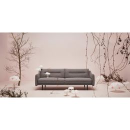 2,5-Sitzer Andas, B:229cm H:81cm T:92cm, braun, Struktur weich (100% Polyester);Luxus-Microfaser Lederoptik (100% Polyester);100% NaturLEDER, Sofas,