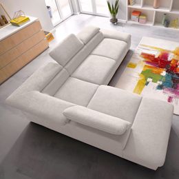 Sit & More Ecksofa SIT & MORE, B:272cm H:94cm T:226cm, grau, Struktur fein (97% Polyester, 3% Polyamid);Luxus-Microfaser ALTARA NUBUCK (95% Polyester, 5%