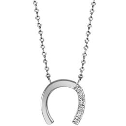 Firetti Damen Kette mit Anhänger "Schmuck Geschenk Silber 925 Halsschmuck Halskette Ankerkette Pferd", Silber 925 (Sterlingsilber), L: 45, bunt,