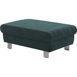 Hocker COTTA "Komaris", grün (hunter), B:100cm H:45cm T:65cm, 88% POLYESTER (PES) 12% POLYAMID (PA), Hocker, Modern, Bodenfreiheit 12,5 cm