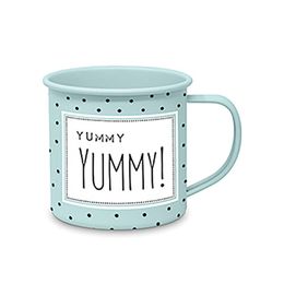 Design@Home Jumbotasse "Yummy Yummy" in Türkis - 350 ml