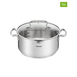 Tefal 2tlg. Set: Edelstahl-Kochtopf "Duetto" - Ø 24 cm