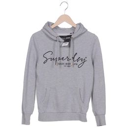 Superdry Damen Kapuzenpullover, grau, Gr. 40