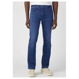 Stretch-Jeans Wrangler "Greensboro" Gr. 36, Länge 32, blau (olympia) Herren Jeans Regular Straight fit