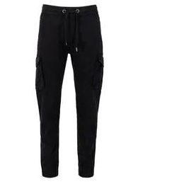 Jogginghose Alpha Industries "Alpha Industries Men - Jogger Cotton Twill Jogger" Gr. 3 XL, Normalgrößen, schwarz Herren Hosen