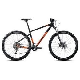 Mountainbike GHOST "Kato Advanced 27.5 AL" Fahrräder Gr. 52cm, 29 Zoll (73,66cm), schwarz (orange-schwarz) für Damen und Herren, Kettenschaltung