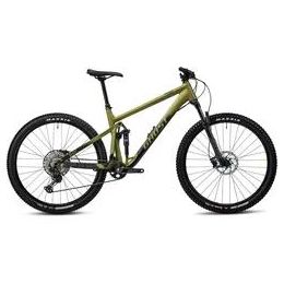 Mountainbike GHOST "Riot Trail AL" Fahrräder Gr. 42cm, 27,5 Zoll (69,85cm), grün (grün, schwarz) für Damen und Herren, Kettenschaltung