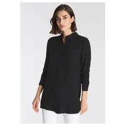 Longbluse OTTO PRODUCTS Gr. 42, schwarz, Damen, Web, Obermaterial: 100% Viskose (LENZING ECOVERO), Blusen