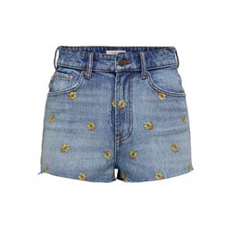 Only Shorts 'Robyn' Damen Gr&ouml;&szlig;e 32/33 blue denim / dunkelgelb / hellgr&uuml;n / hummer