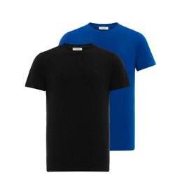 Anou Anou Shirt Herren Gr&ouml;&szlig;e XXL kobaltblau / schwarz