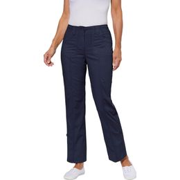 Damen Hose mit krempelbaren Beinen marine, Gr&ouml;&szlig;e 54