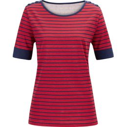 Heine Damen Rundhalsshirt, Rot, Gr. 46, T-Shirts, 100% Baumwolle