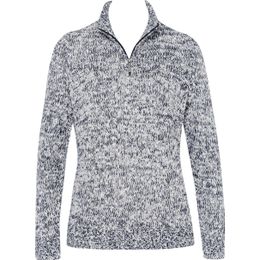 CR&Eacute;ATION L Damen Strickpullover mit Effekt-Garn marine-meliert Gr&ouml;&szlig;e 50