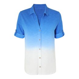 TATUUM Bluse 'TETI 2' Damen Gr&ouml;&szlig;e XS blau / wei&szlig;