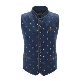 Stockerpoint Traditional Vest male Blue size 46
