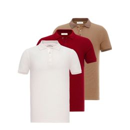 Anou Anou Shirt Herren Gr&ouml;&szlig;e L braun / rot / wei&szlig;