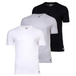 adidas Sportswear Funktionsshirt Herren Größe XXL graumeliert / schwarz / weiß